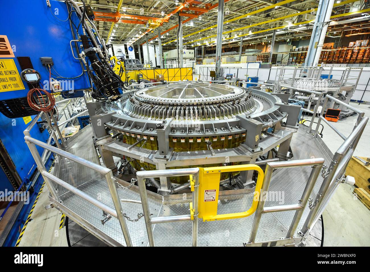 Orion STA PV4 is being welded using friction stir welding (FSW) as part ...