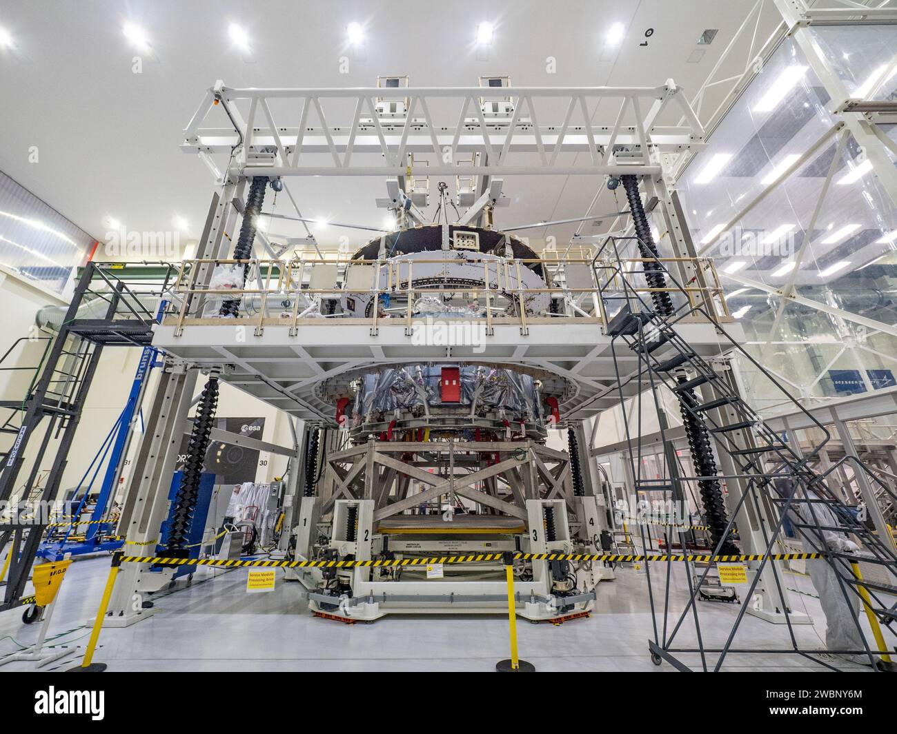 At the Operations and Checkout Building at Kennedy Space Center ...