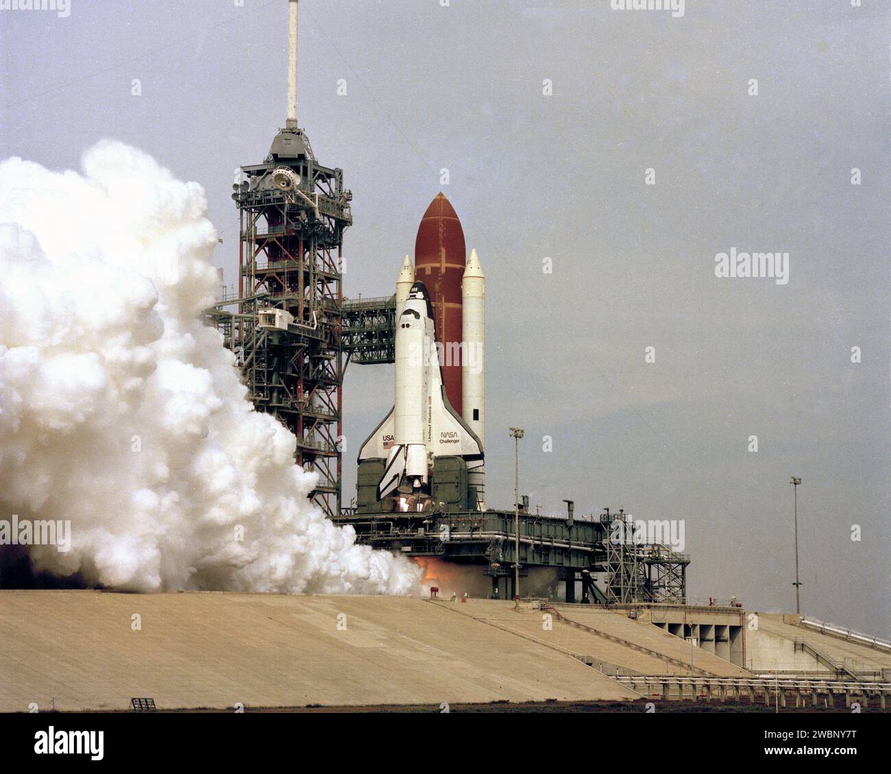 CAPE CANAVERAL, Fla. -- STS-6 second Flight Readiness Firing test ...