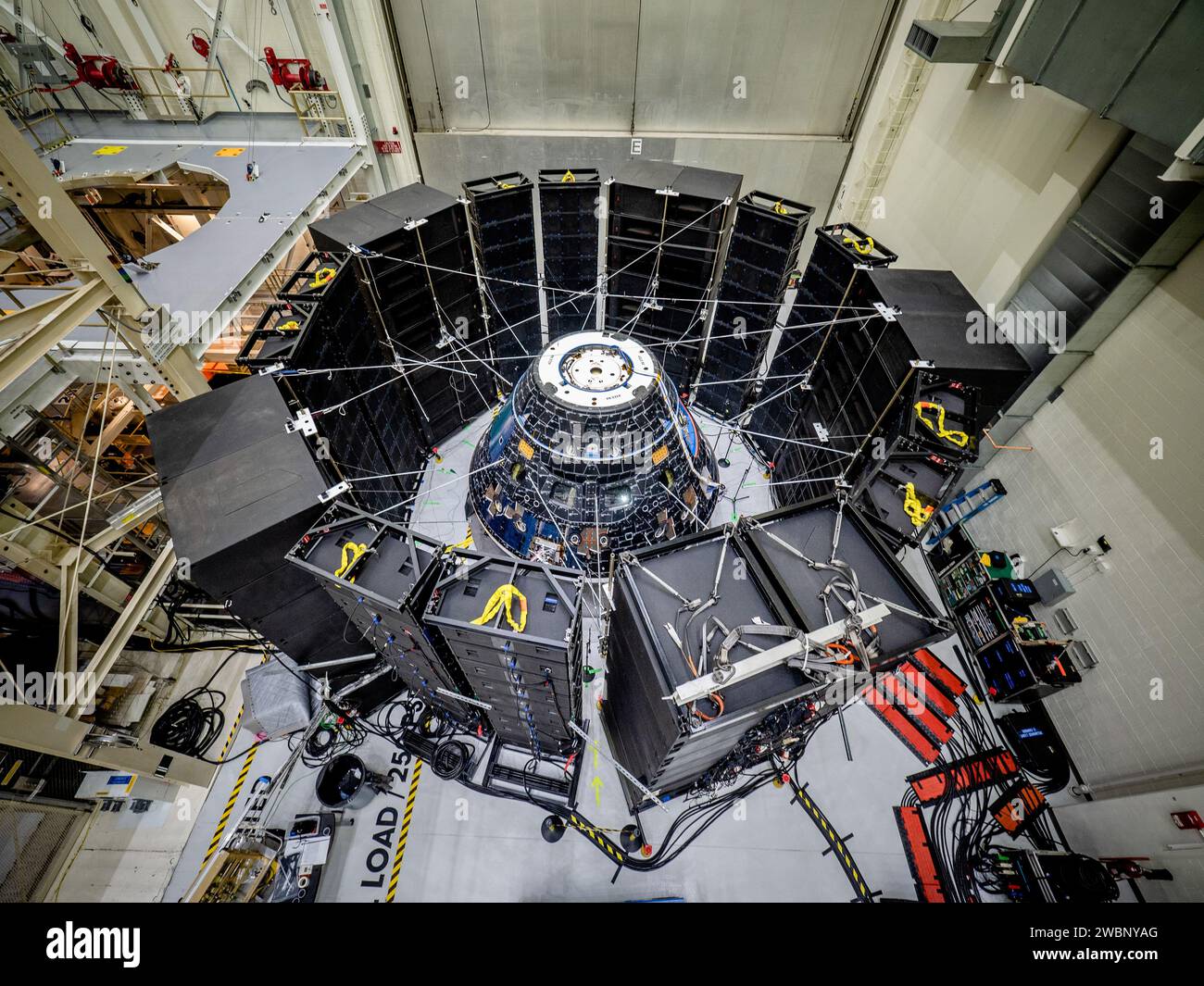 The Orion crew module for Artemis I, shown here on May 2, 2019 ...