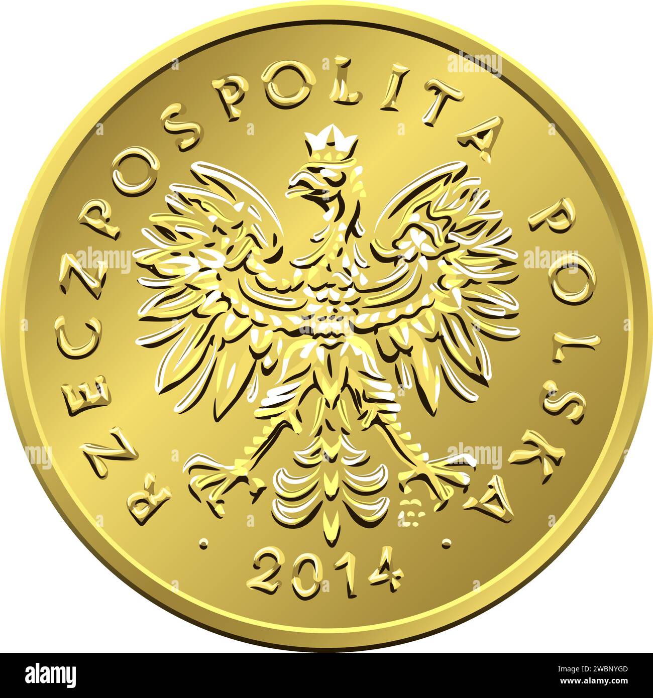 Polish coin old Stock Vector Images - Alamy