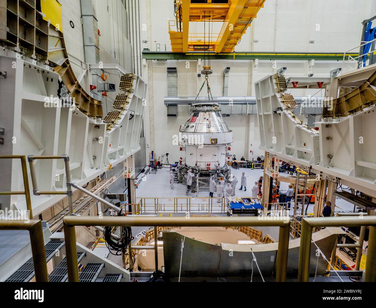 Orion’s Artemis I crew and service module stack was removed from the ...