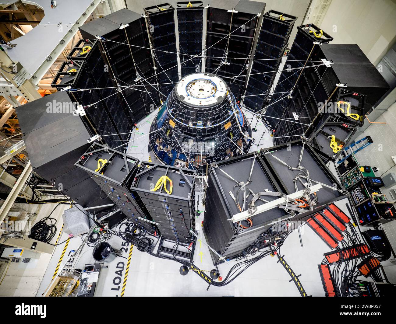 The Orion crew module for Artemis I, shown here on May 2, 2019 ...