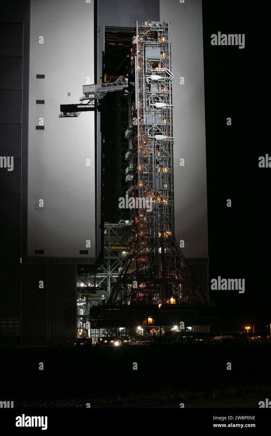 In the early morning on Oct. 20, 2020, the mobile launcher for the ...