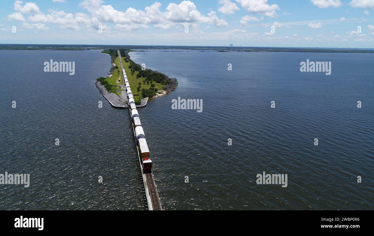 On June 15, 2020, twin SLS rocket boosters arrived at Kennedy Space ...