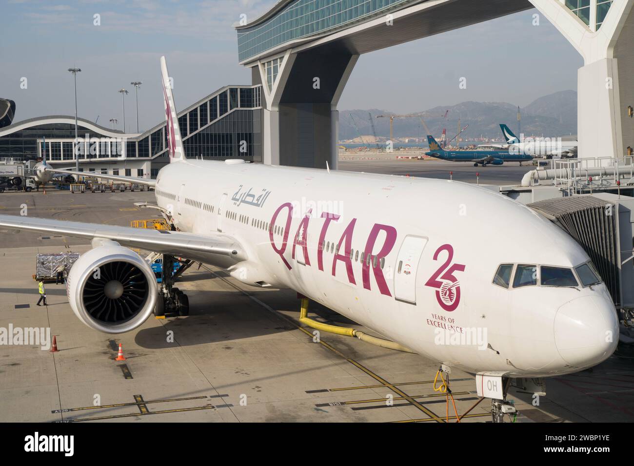 Qatar airways 25 years of excellence hi-res stock photography and ...