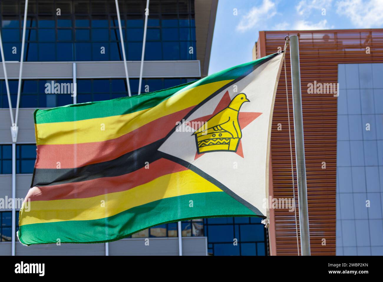 Zimbabwe flag hi-res stock photography and images - Alamy