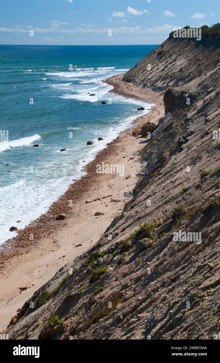 Beach cliff at Clay Head, Clay Head Preserve, Block Island, Rhode ...