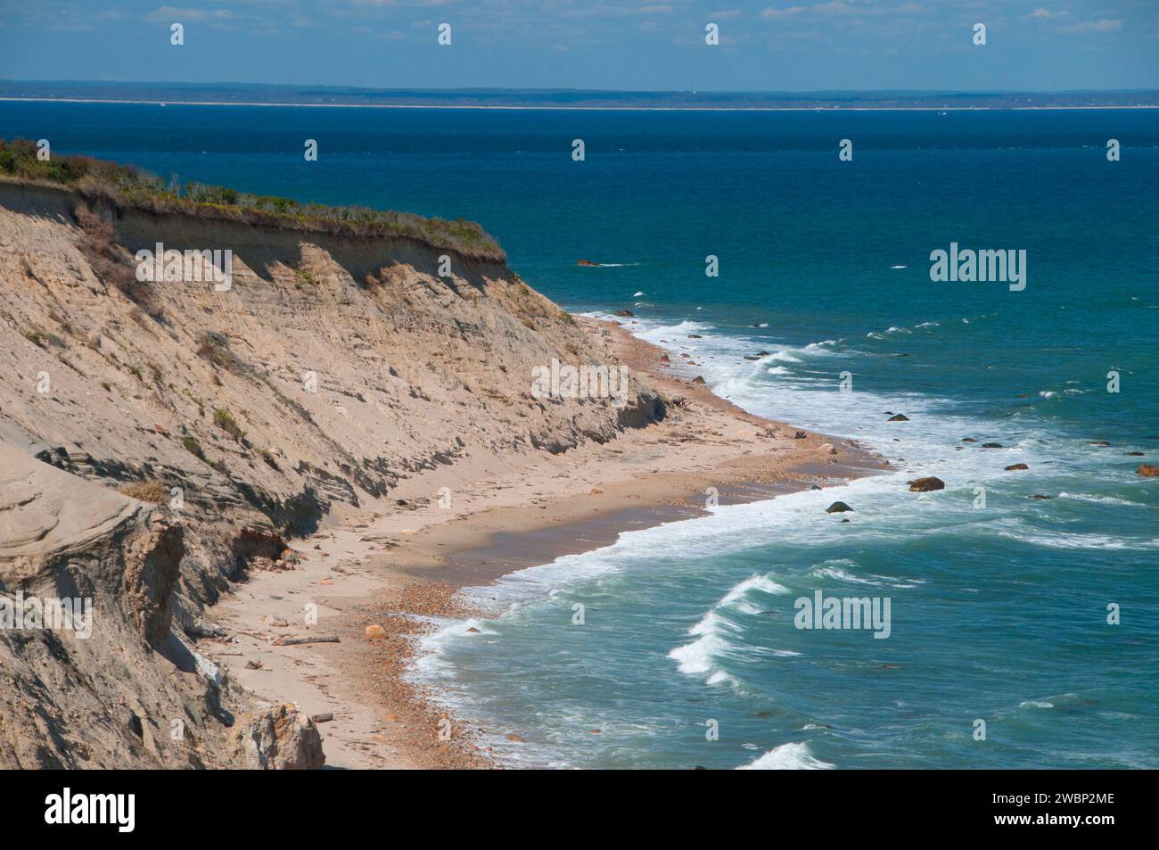 Beach cliff at Clay Head, Clay Head Preserve, Block Island, Rhode ...