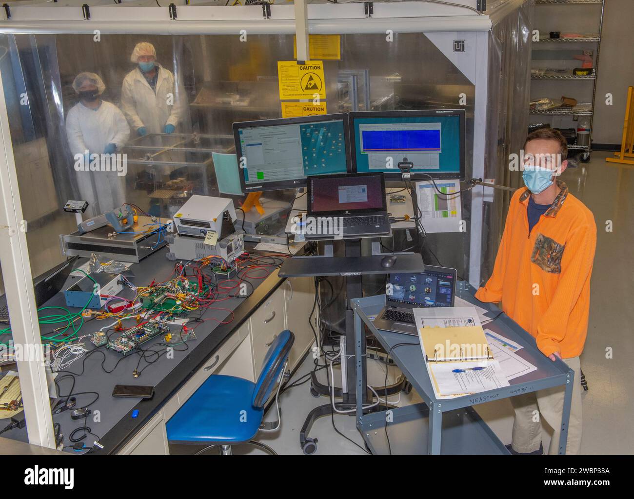 Spacecraft in Gravity Off-load Fixture (GOLF), System Test ...