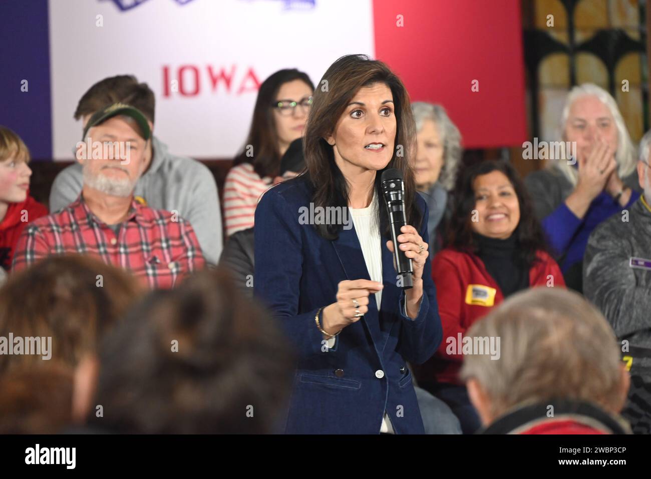 Cedar Rapids, Iowa, USA. 11th Jan, 2024. (NEW) Nikki Haley delivers ...