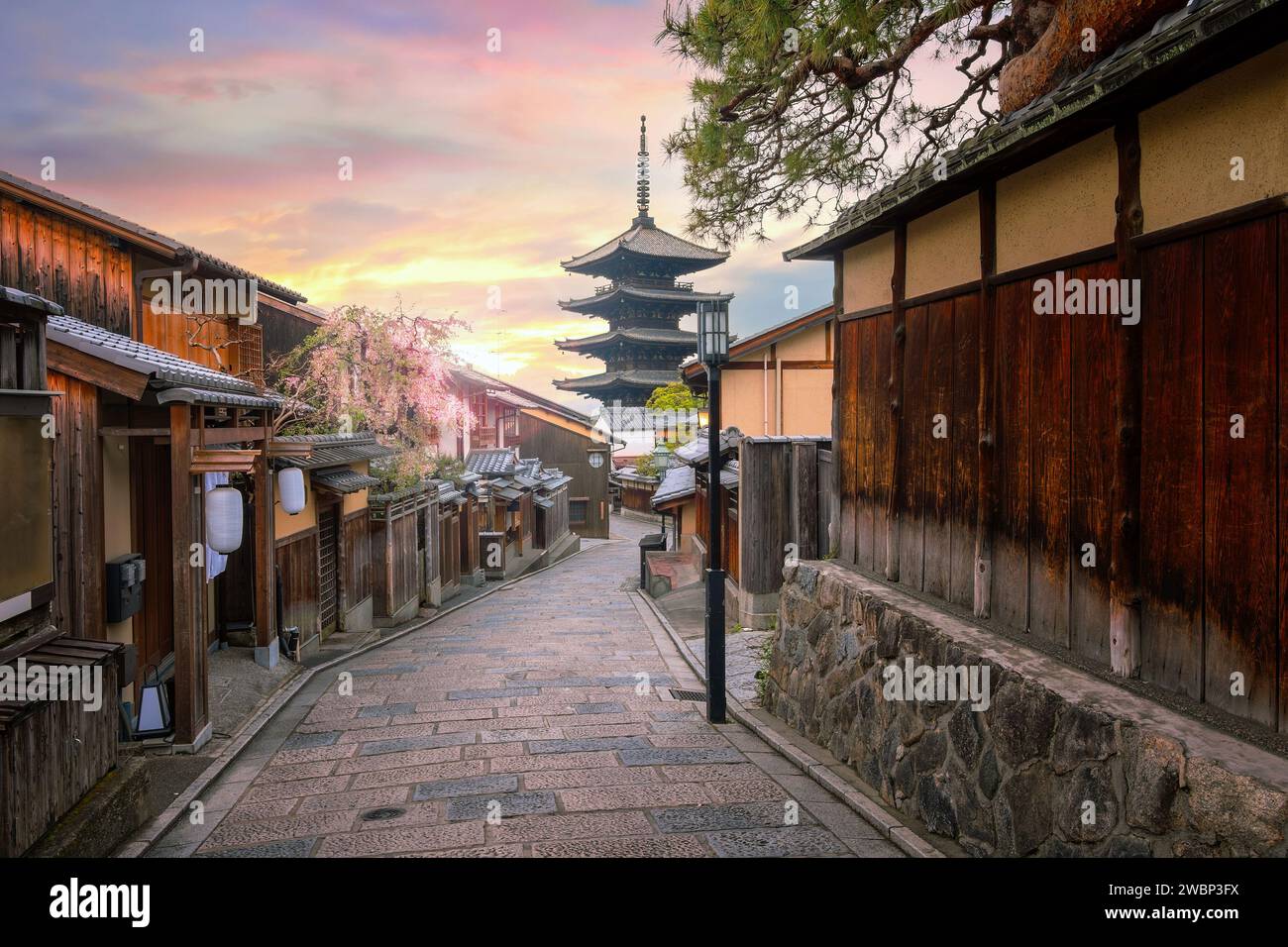 Kyoto, Japan - April 6 2023: The Yasaka Pagoda known as Tower of Yasaka ...