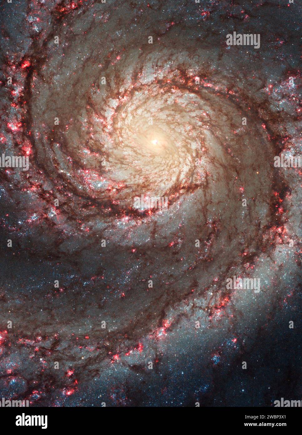 M51, dubbed the Whirlpool Galaxy Stock Photo - Alamy