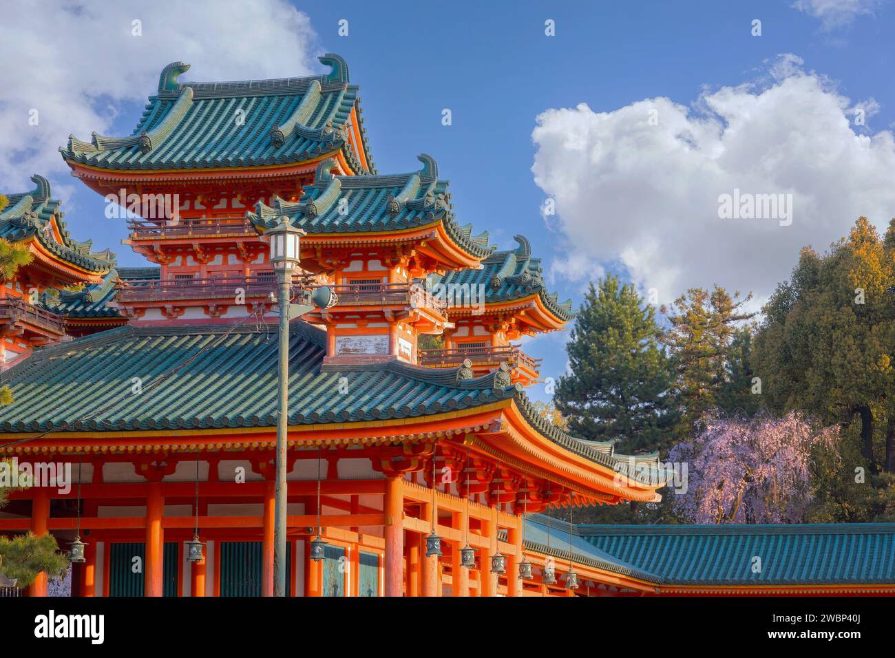 Kyoto, Japan - April 2 2023: Heian Shrine built on the occasion of ...