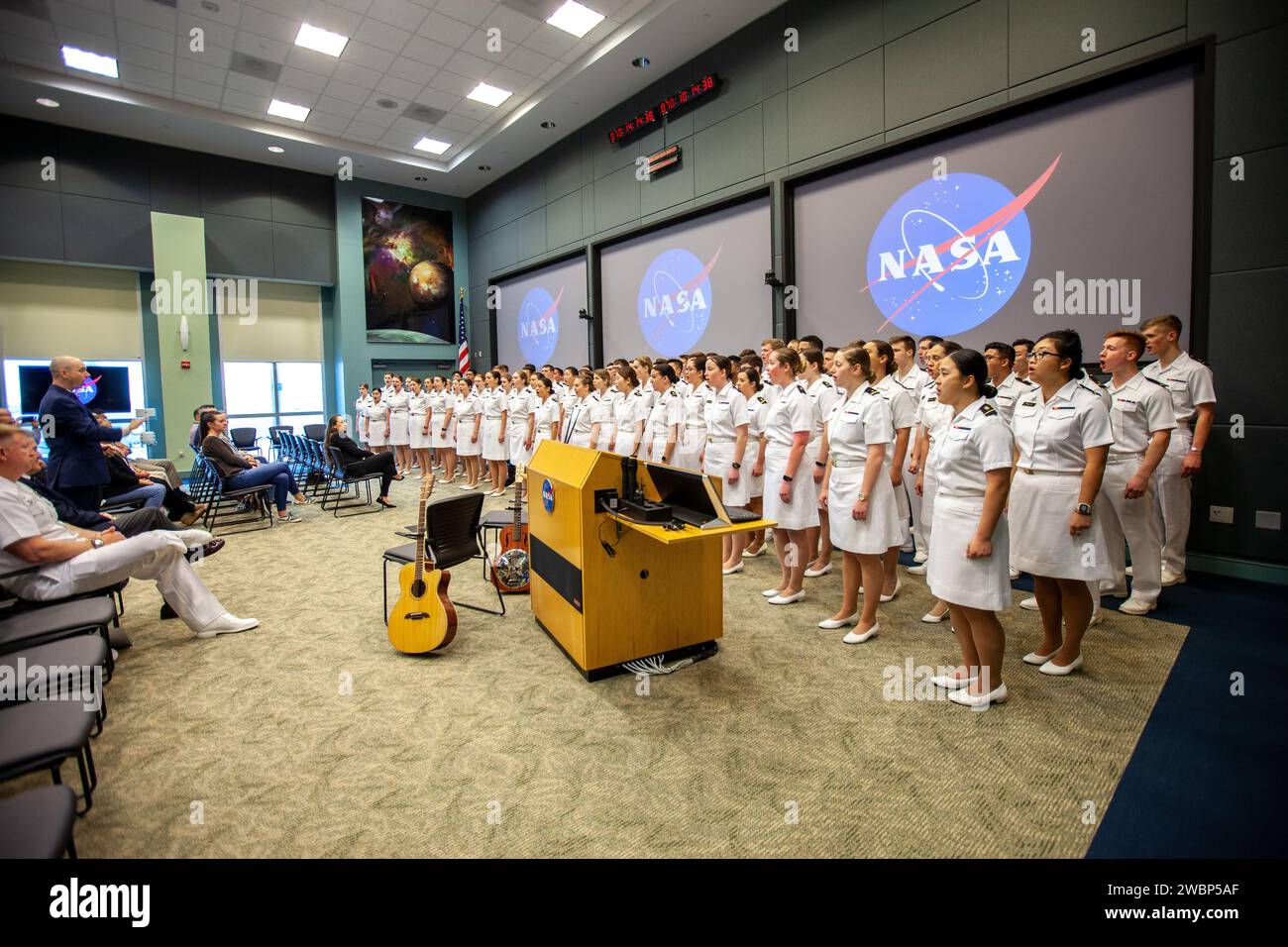 The U.S. Naval Academy Glee Club performed for Kennedy Space Center ...