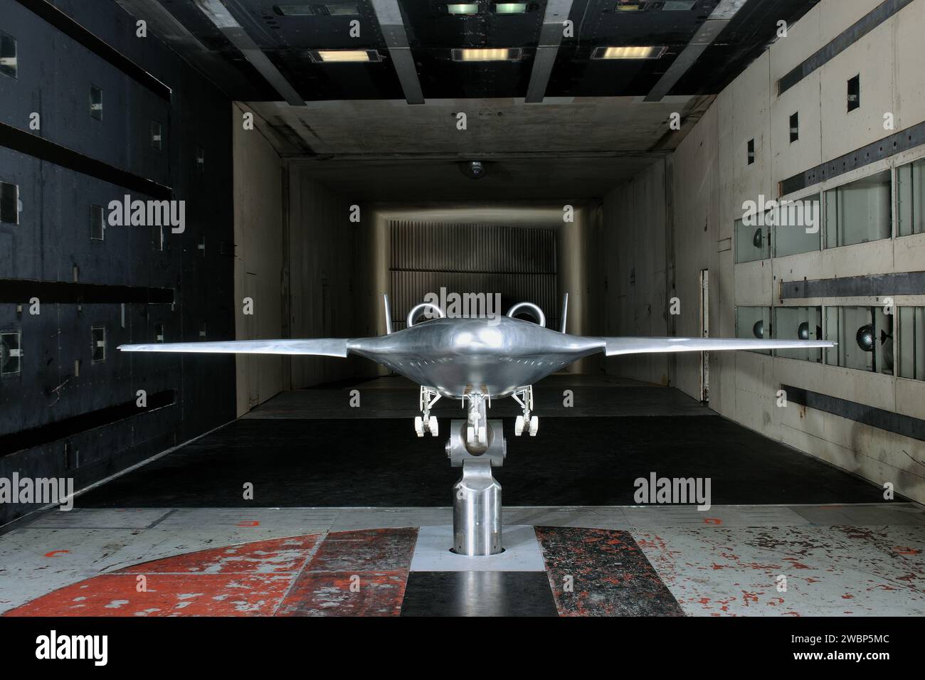 The Hybrid Wing Body model with a 12.3-foot span underwent aerodynamic ...