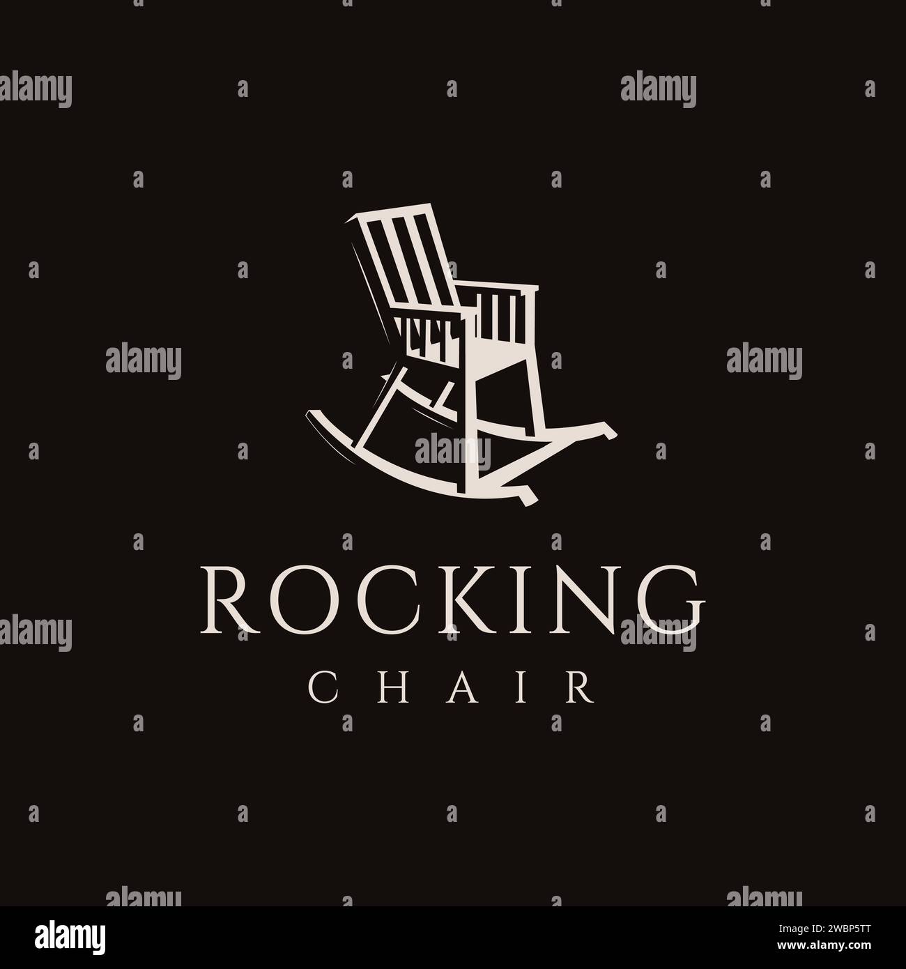 Rustic rocking chair Stock Vector Images - Alamy