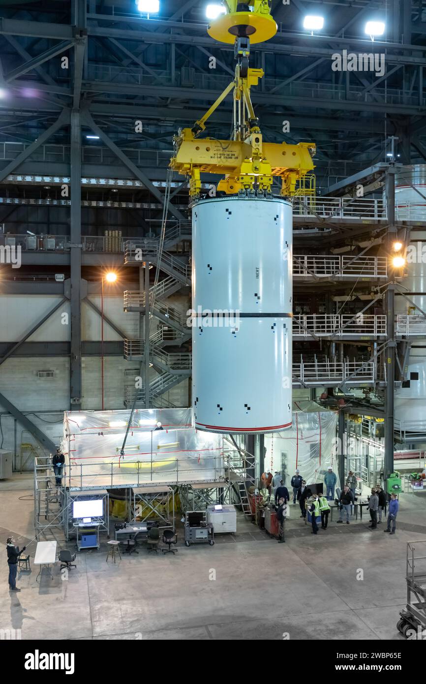 In High Bay 4 of the Vehicle Assembly Building at NASA’s Kennedy Space ...