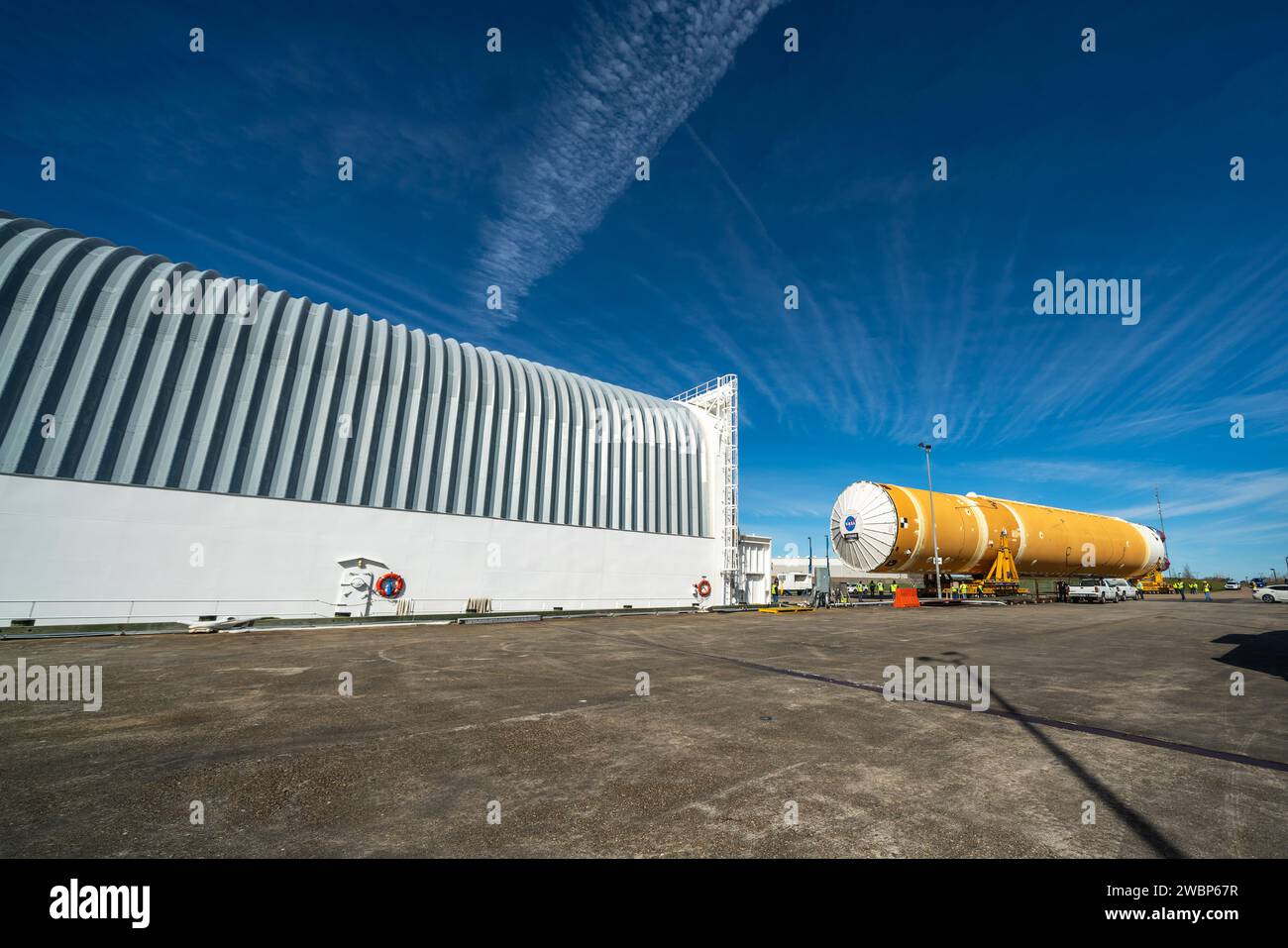 These images show how teams rolled out, or moved, the completed core ...