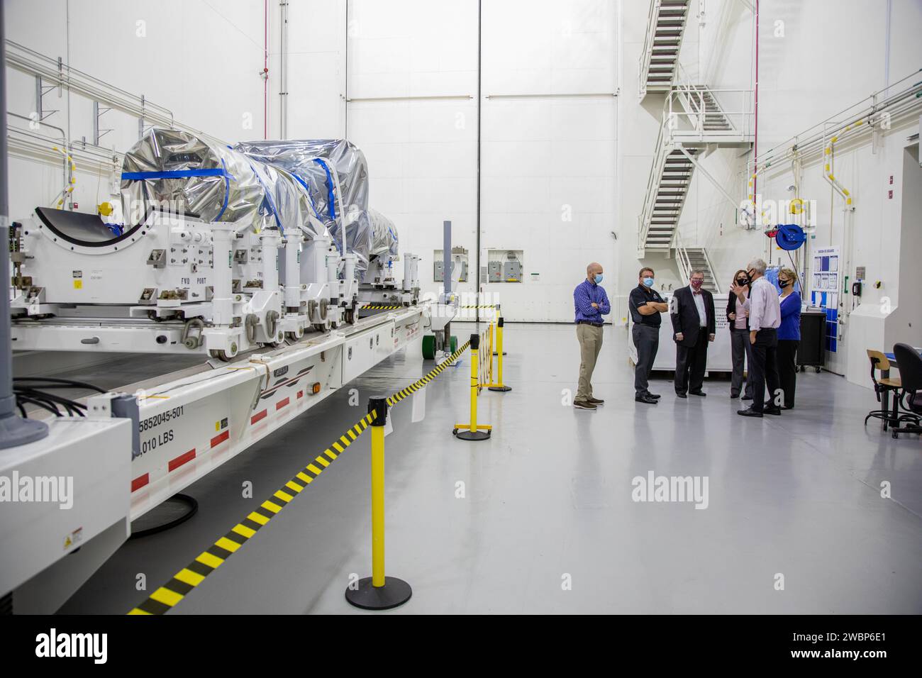 Catherine Koerner, third from right, NASA Orion Program manager, along ...