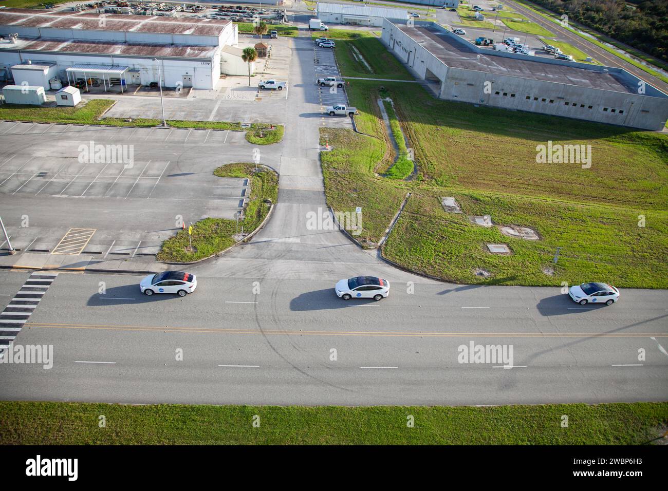 Two Tesla vehicles carrying the NASA SpaceX Crew-1 astronauts are on ...