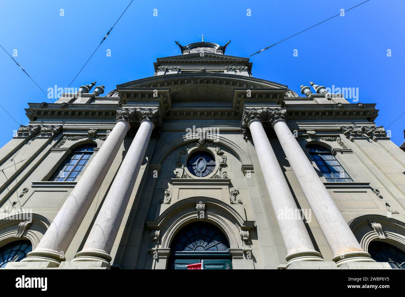 Church of the Holy Ghost in Bern, Switzerland. It is one of largest ...