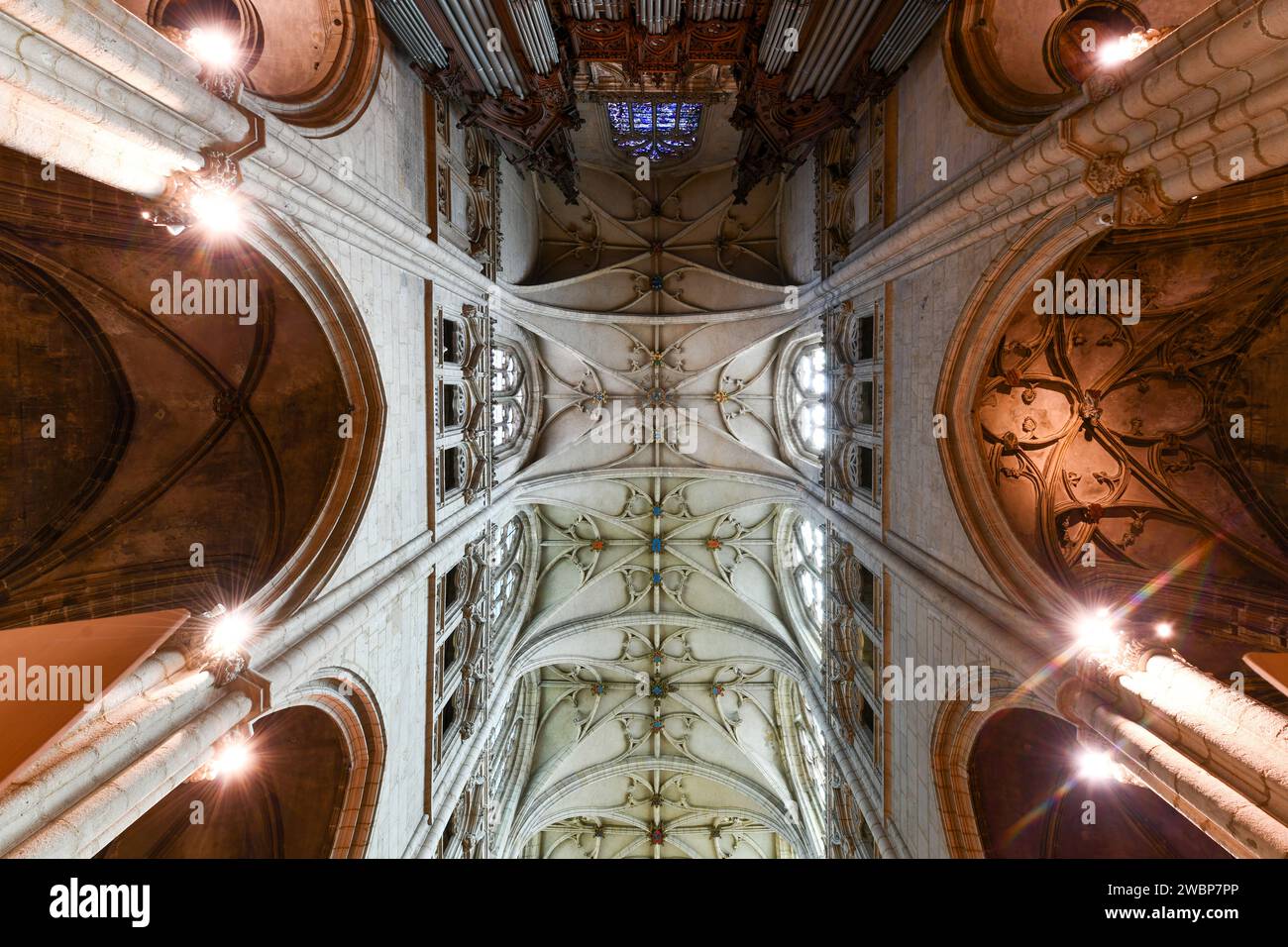 Lyon, France - Aug 16, 2022: Saint-Nizier Church, located in the heart ...