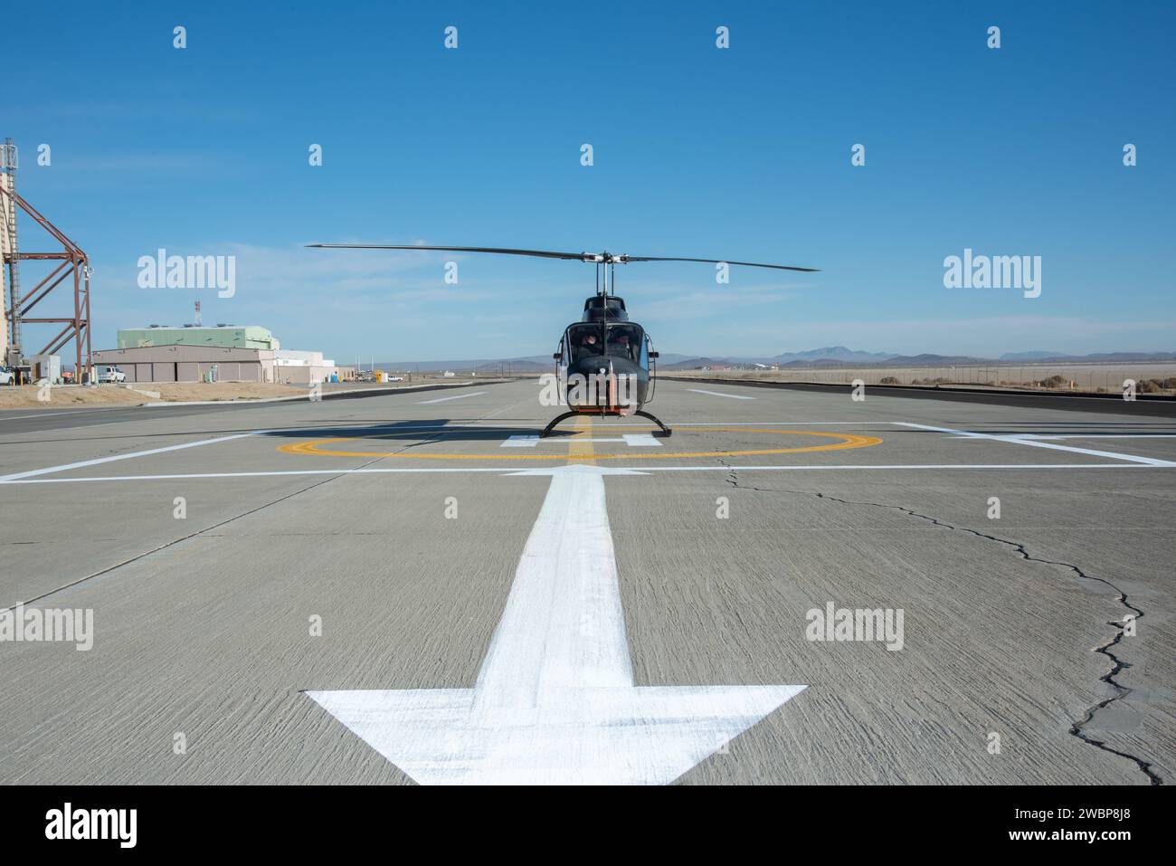 A Bell OH-58C Kiowa helicopter provided by Flight Research Inc. in ...