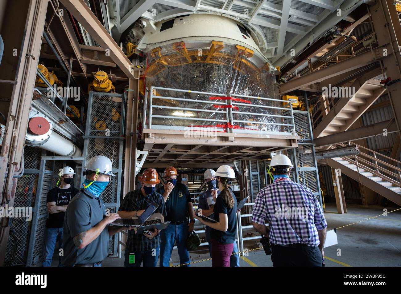 At NASA’s Kennedy Space Center RPSF, technicians lifted the right aft ...