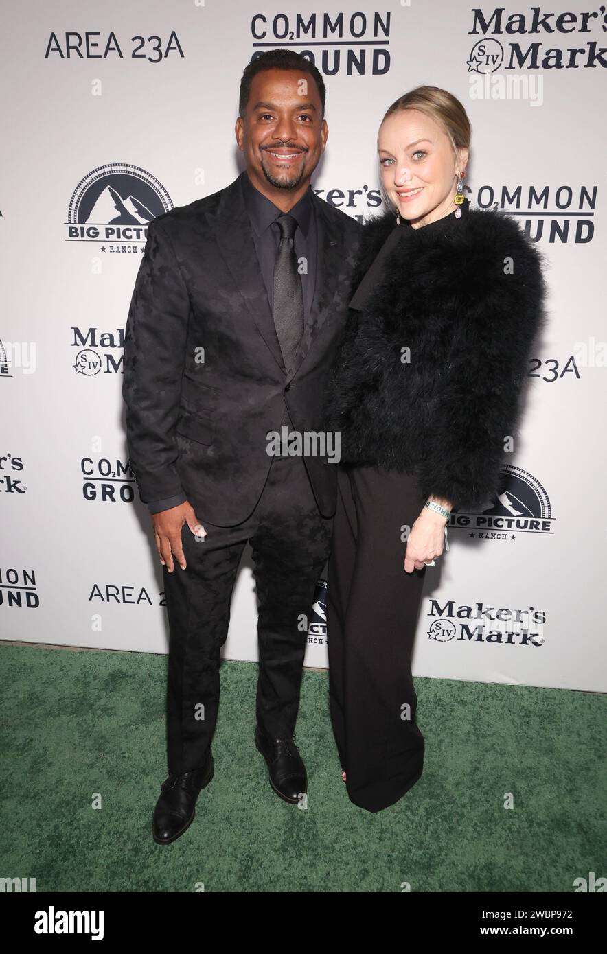Beverly Hills Ca. 11th Jan, 2024. Alfonso Ribeiro and Angela Unkrich at ...
