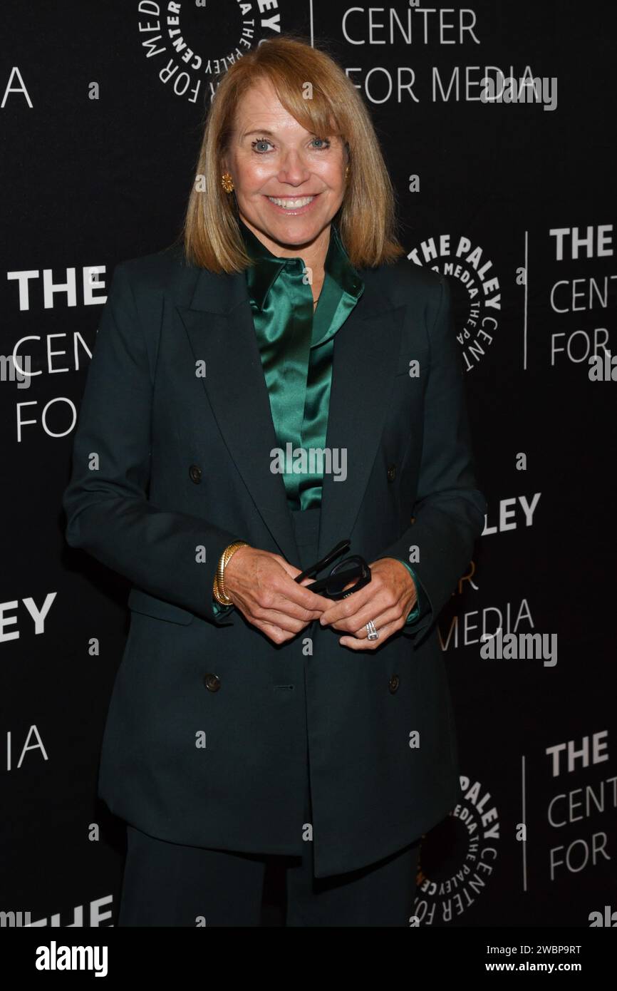 New York, USA. 11th Jan, 2024. Katie Couric attending Paleylive ...