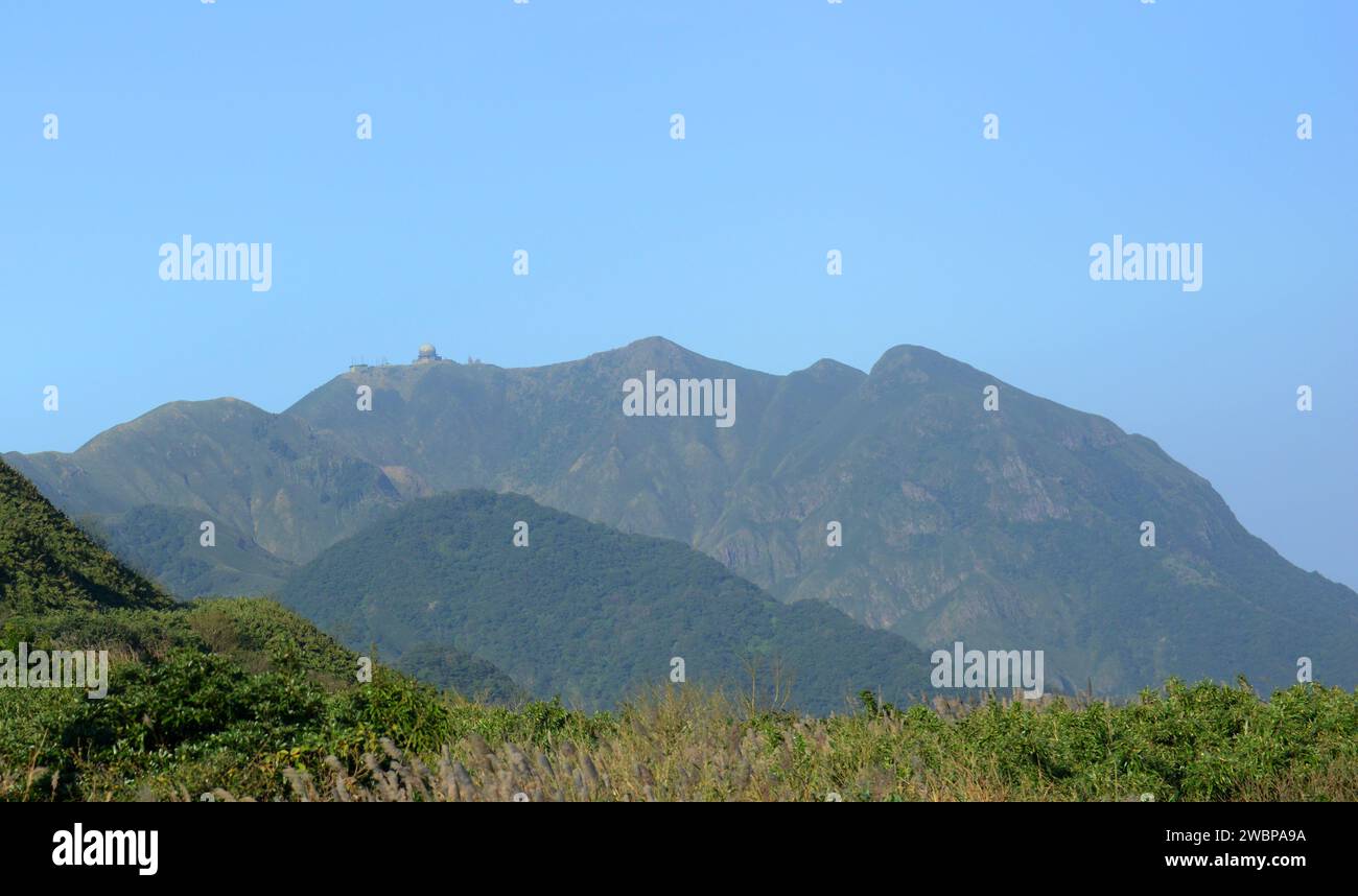 Mountainous landscapes in the Yangmingshan national park in Taiwan ...