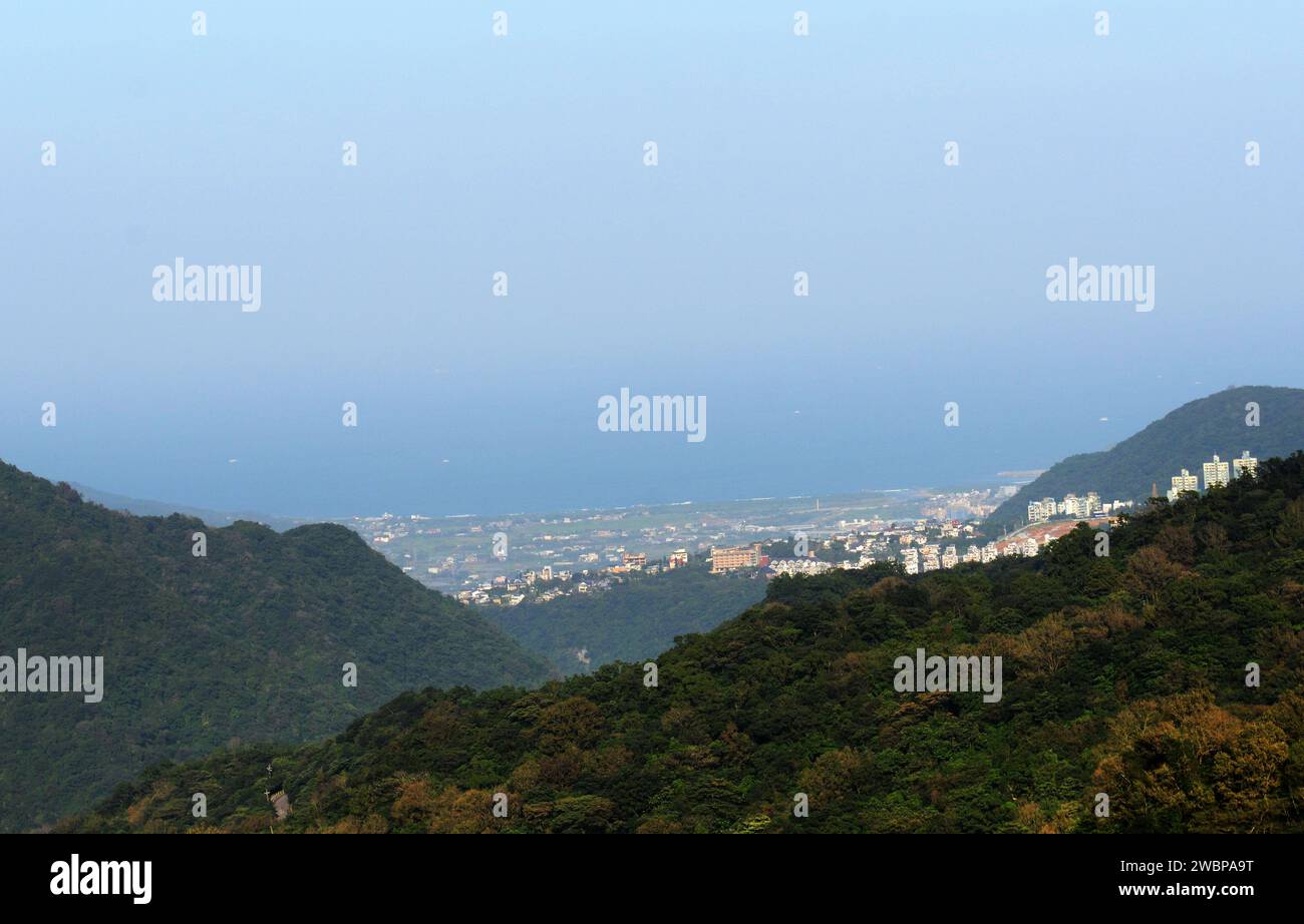 Views of the sea from Yangmingshan national park in Taiwan Stock Photo ...