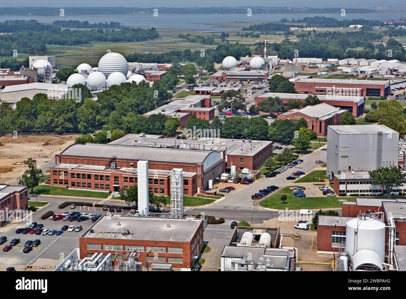 Aerial of NASA Langley Reaseach Center west side Stock Photo - Alamy