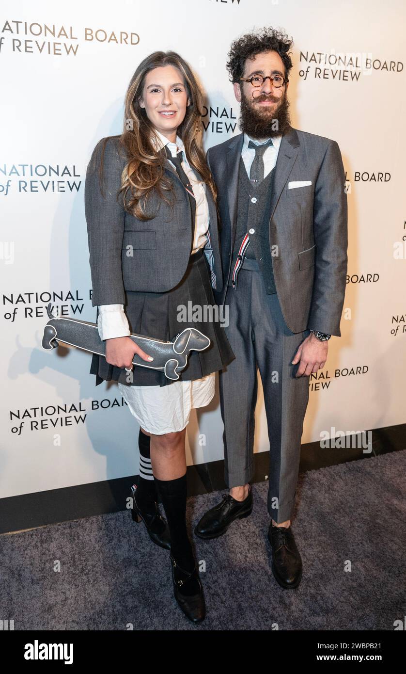 New York, USA. 11th Jan, 2024. Marisa Hunt and Benjamin Marks wearing ...