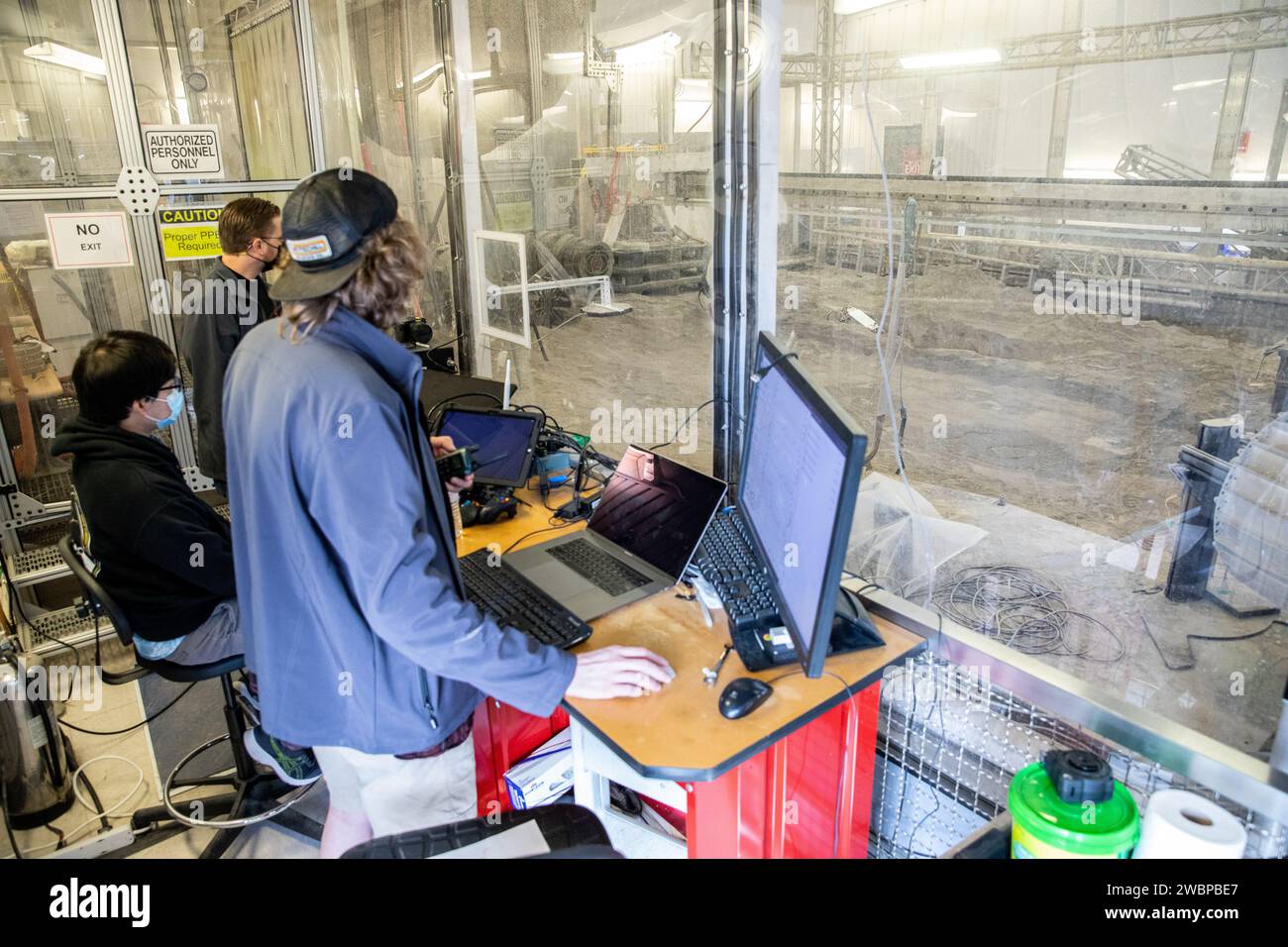 Astrobotic employees Troy Arbuckle, at far left, Planetary Mobility ...