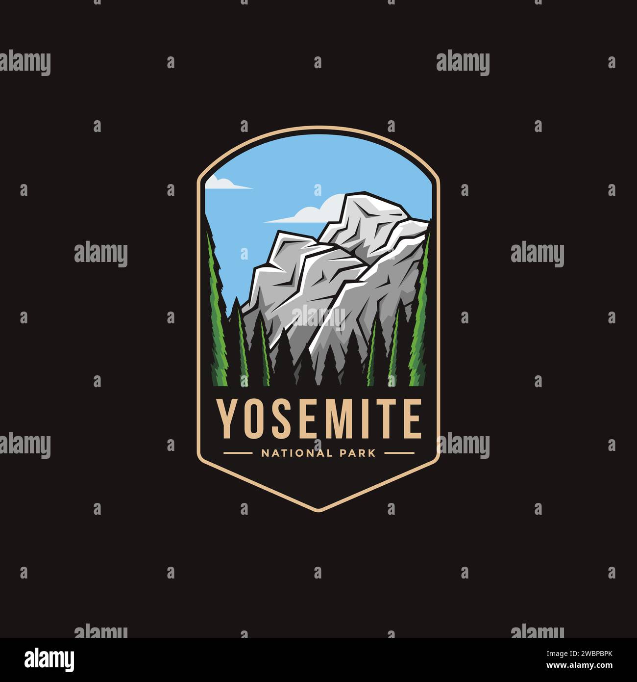 Sequoia illustration Stock Vector Images - Alamy