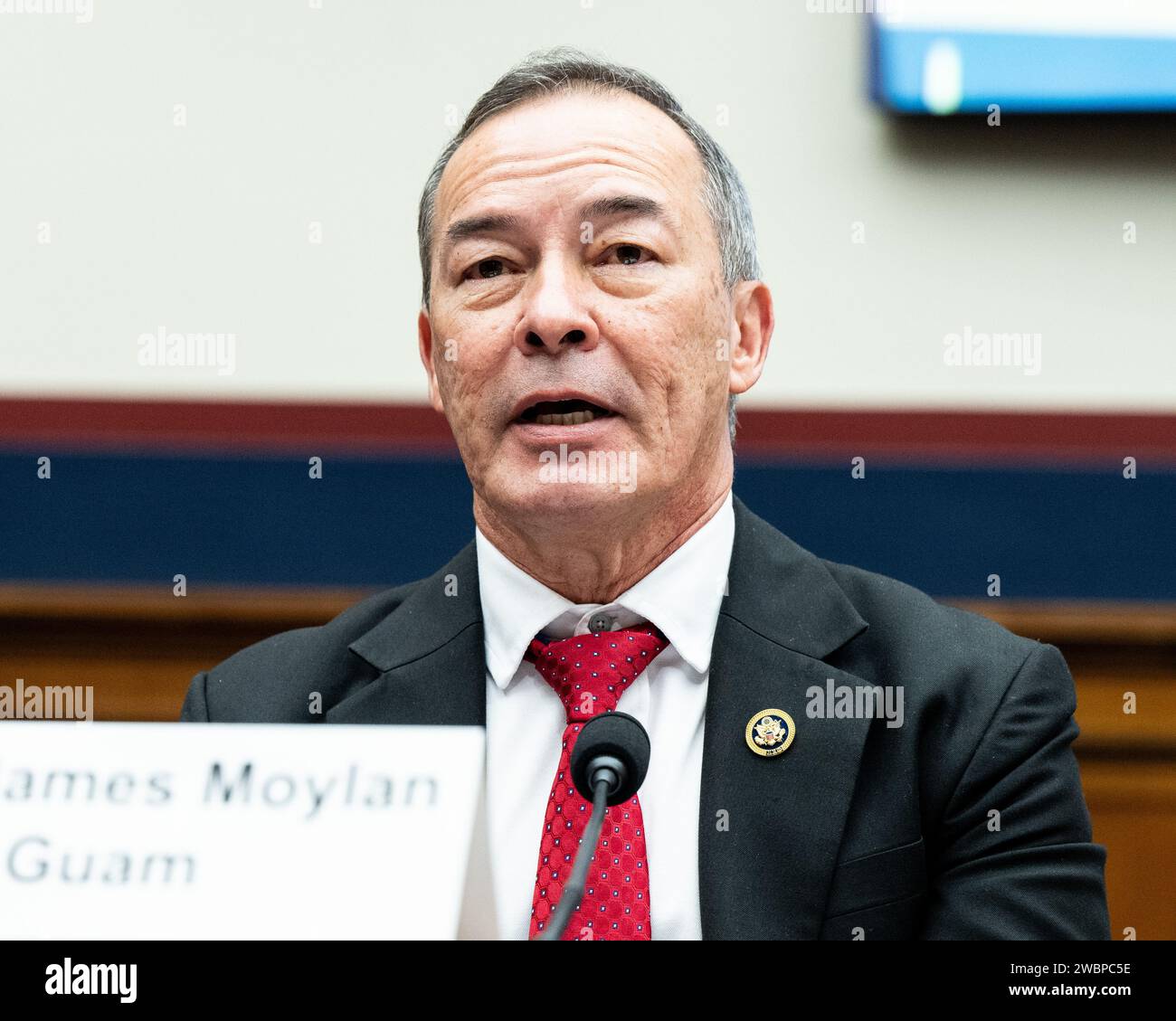 Washington, United States. 11th Jan, 2024. James Moylan (R-Guam ...