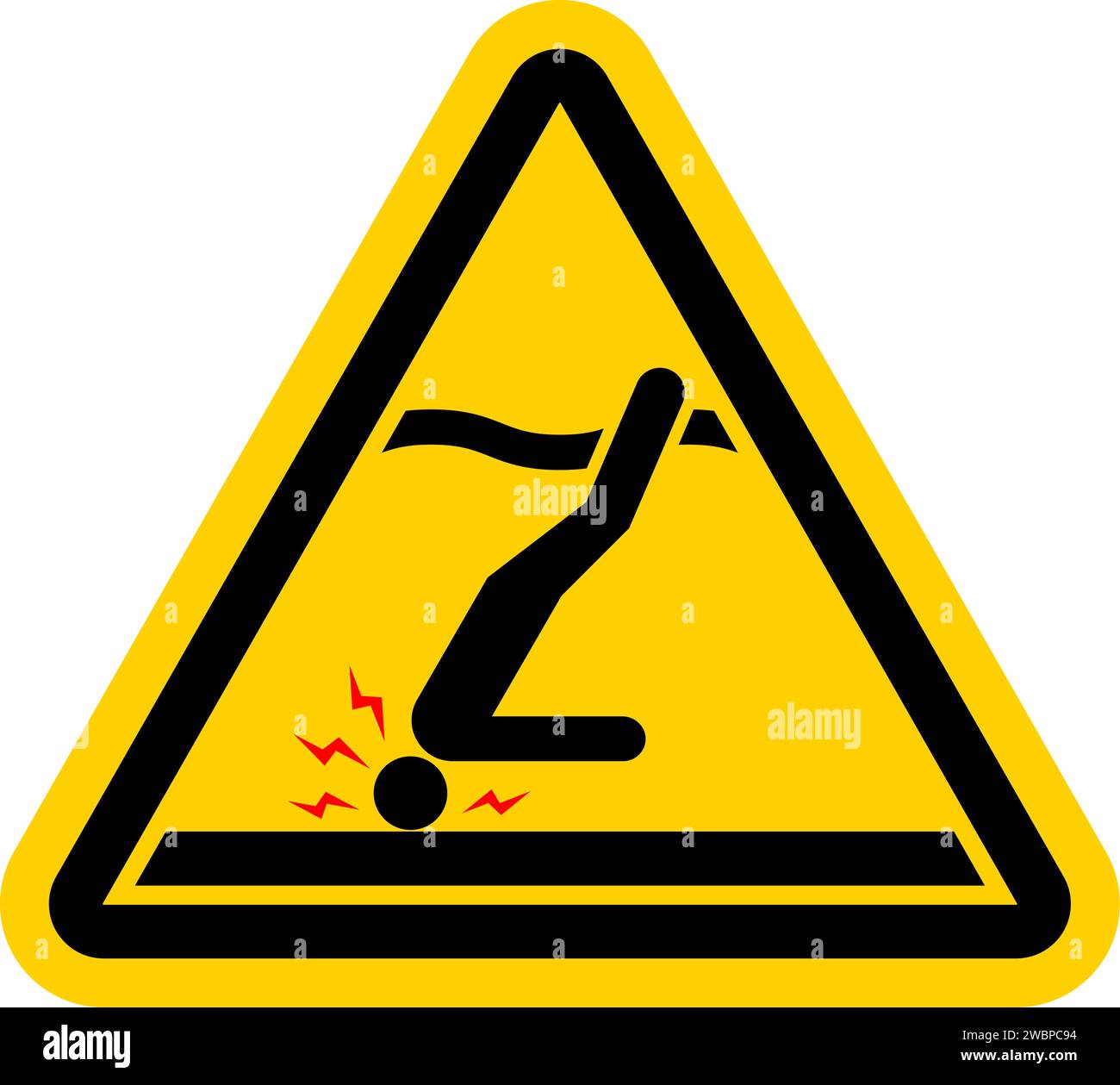 Water Safety Sign Warning - Shallow Water Stock Vector Image & Art - Alamy