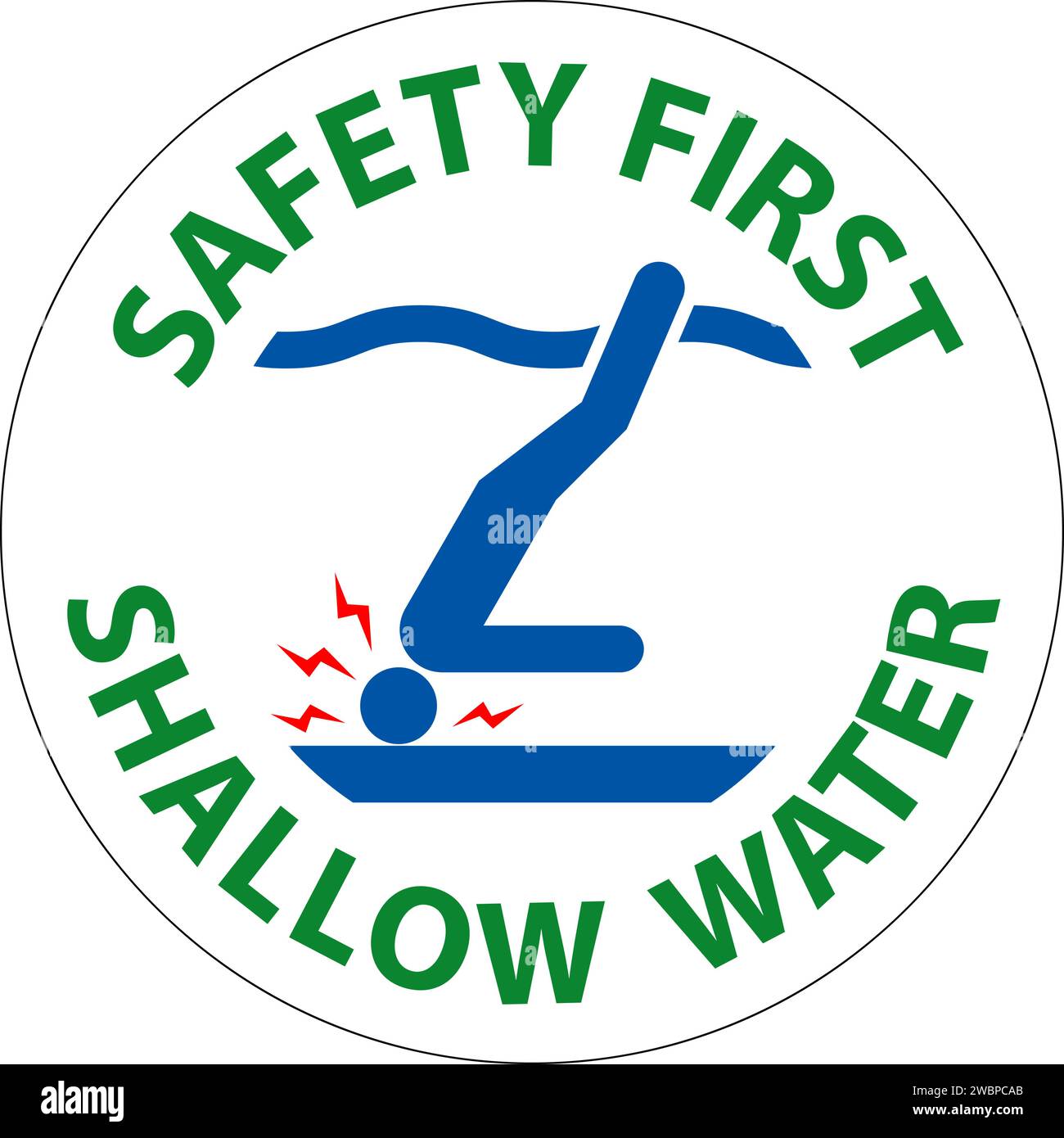 Water Safety First Sign - Shallow Water Stock Vector Image & Art - Alamy Water Safety First Sign - Shallow Water Stock Vector Image & Art - Alamy