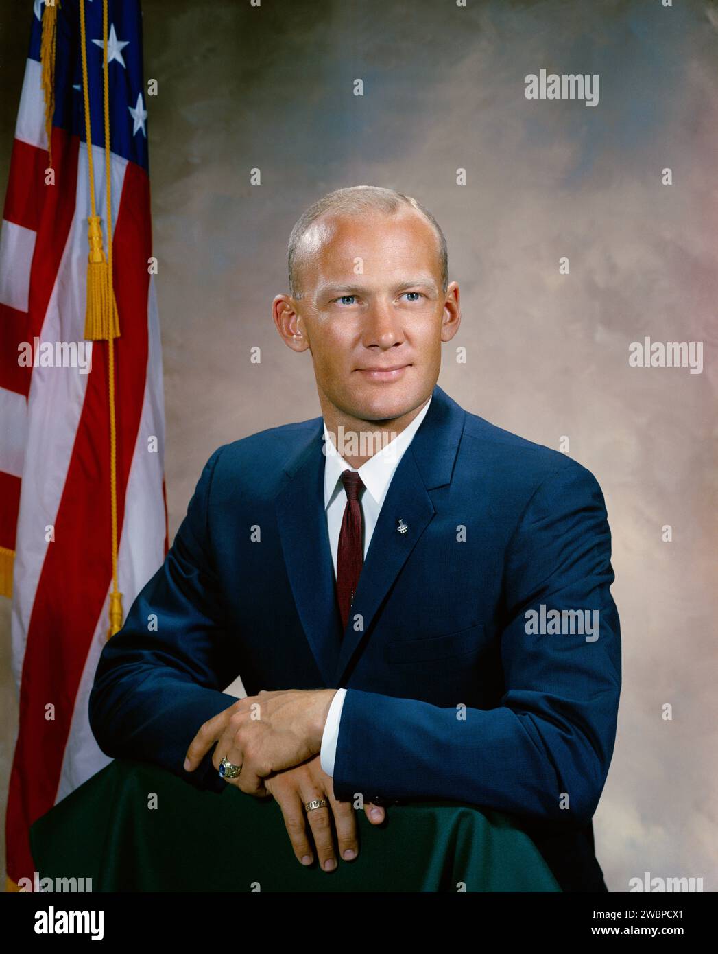 Astronaut Edwin E. 'Buzz' Aldrin Jr. photographed in 1964 during his ...