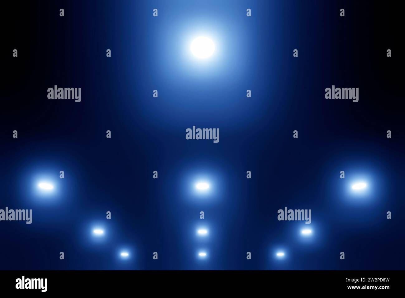Glowing unidentified objects in the night sky Stock Photo - Alamy