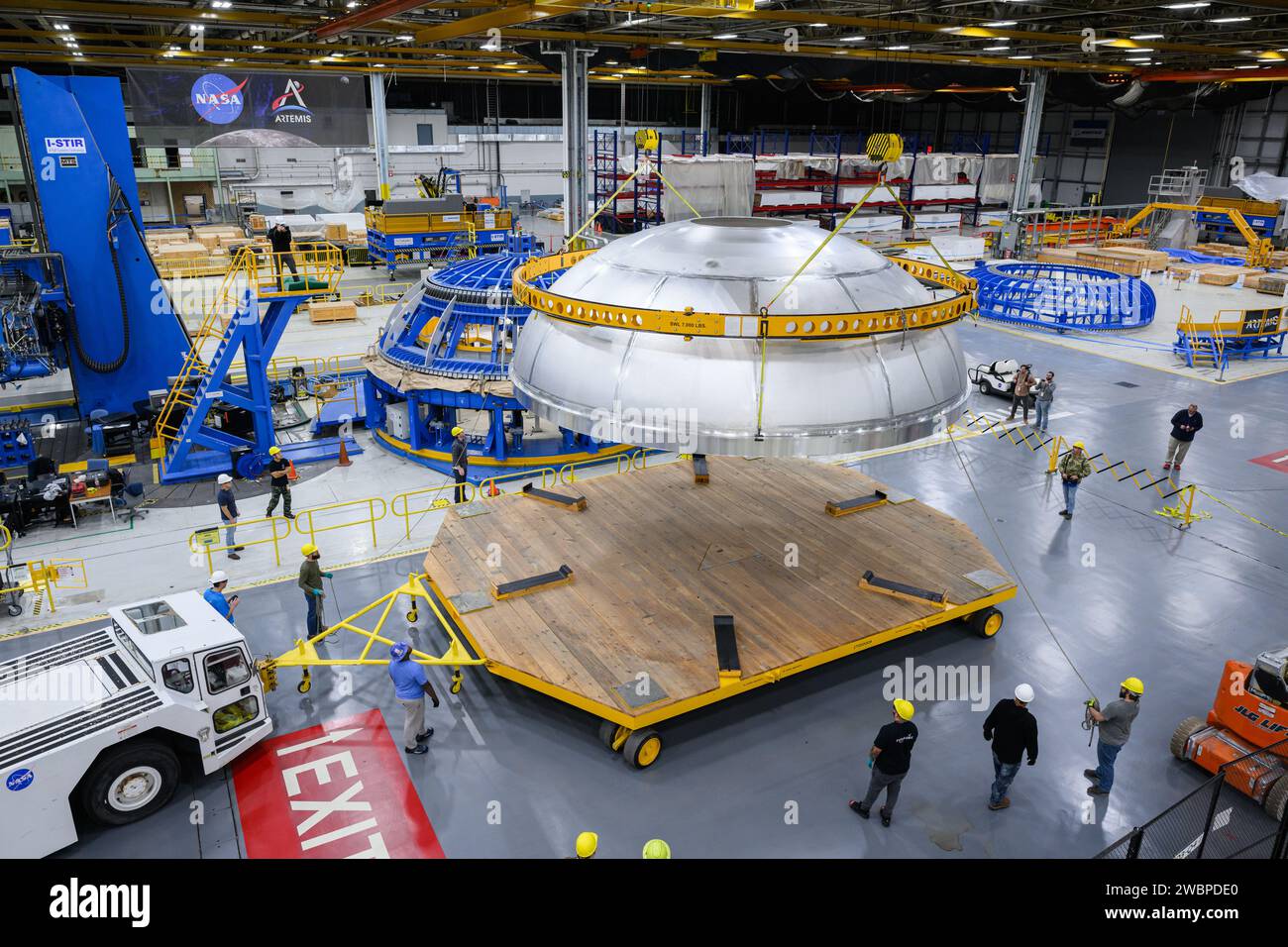 This imagery shows how technicians at NASA’s Michoud Assembly Facility ...