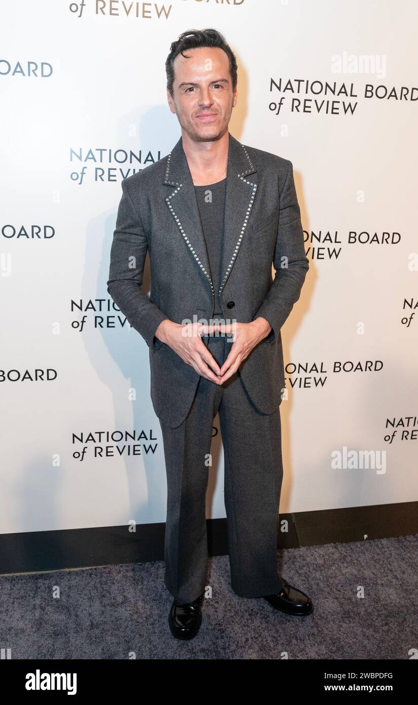 New York, USA. 11th Jan, 2024. Andrew Scott attends 2024 National Board ...