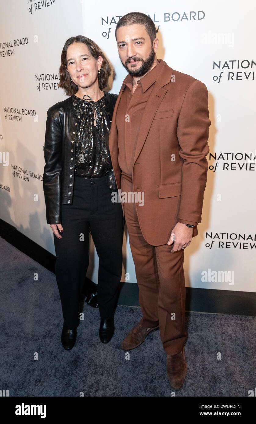 New York, USA. 11th Jan, 2024. Pamela Koffler and John Magaro attend ...