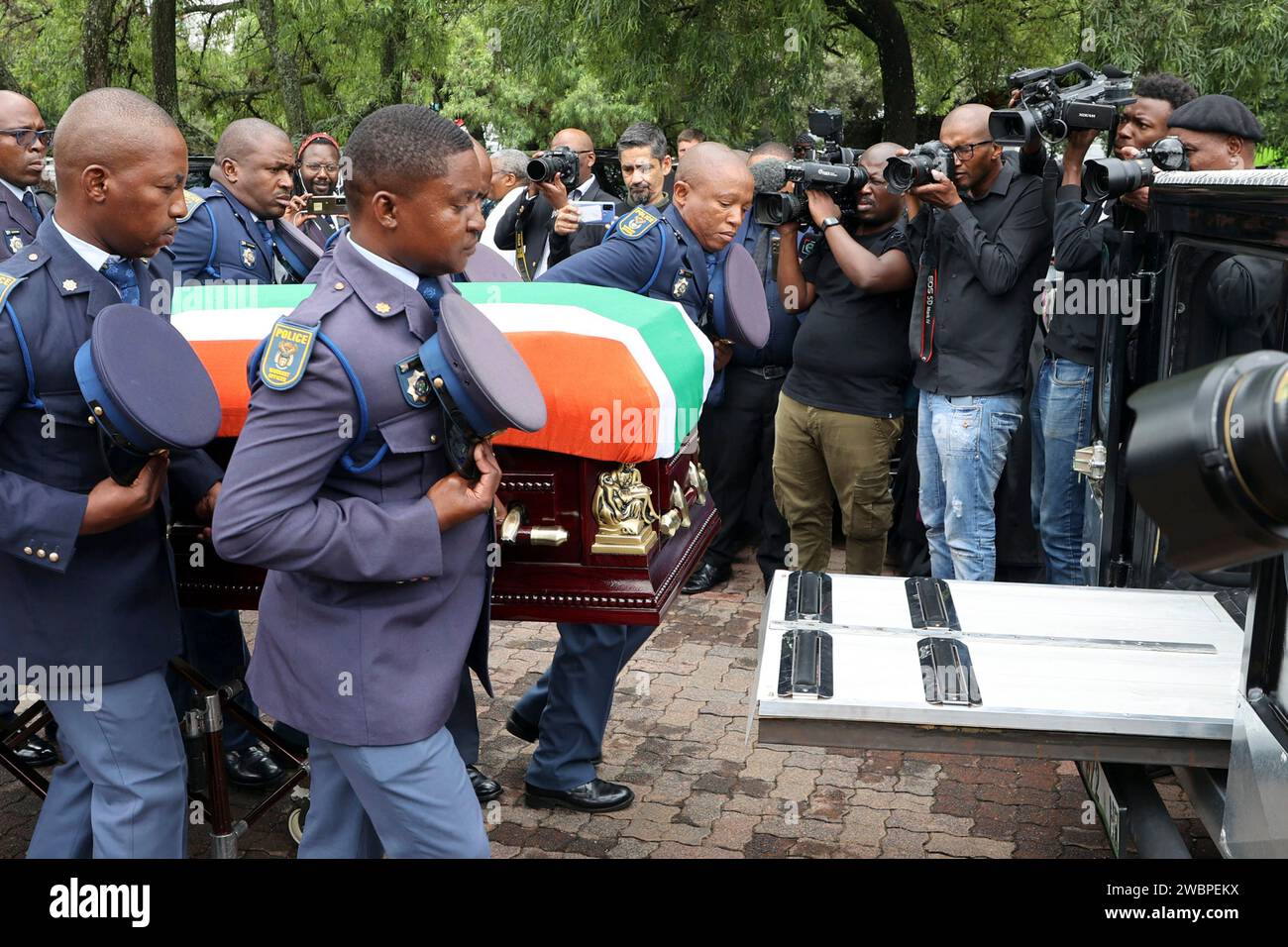 January 10, 2024. Funeral service of the late Peter Magubane at ...