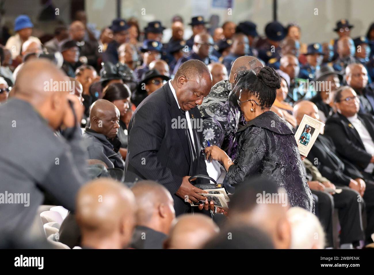 January 10 2024. President Cyril Ramaphosa with Peter Magubane's ...