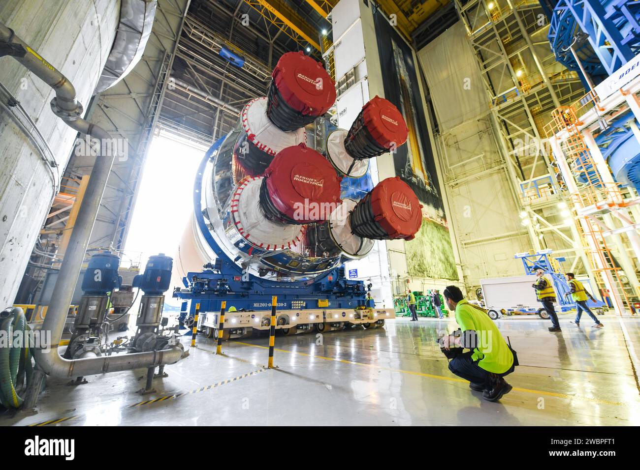 These images show how teams at NASA’s Michoud Assembly Facility in New ...