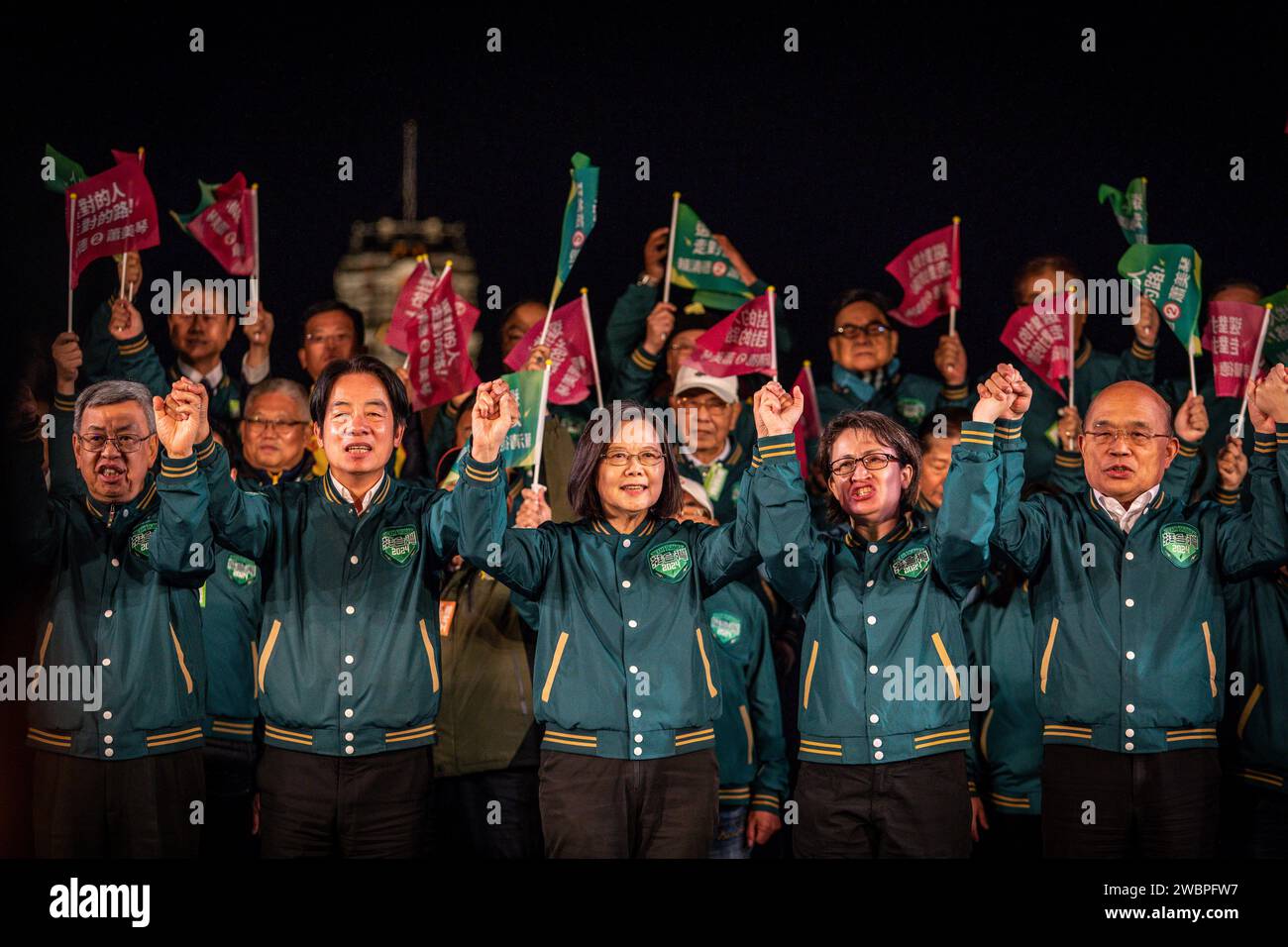 Taiwan, Jan 11, 2024. President of the Executive Yuan Chen Chien-jen ...