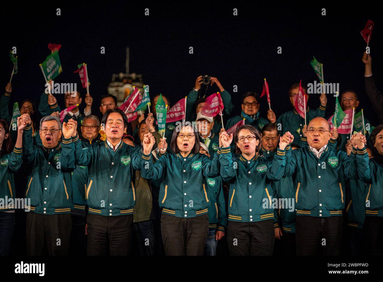 Taiwan, Jan 11, 2024. President of the Executive Yuan Chen Chien-jen ...